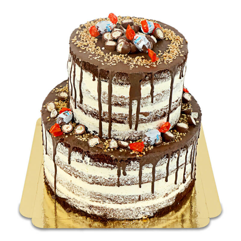 Gâteau avec Schoko-Bons® de kinder à deux étages 🍰 votregateau.fr